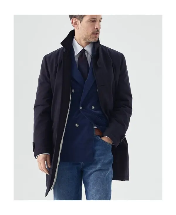 Brunello Cucinelli Single-breasted Cotton-blend Coat