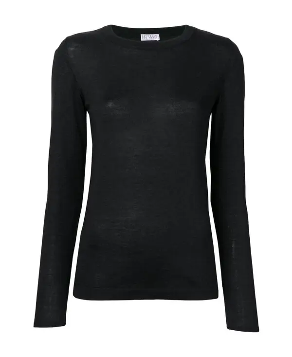 Brunello Cucinelli Long Sleeve Fitted Sweater