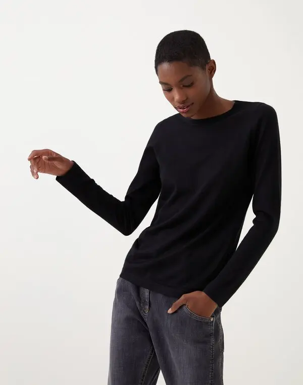 Brunello Cucinelli Long Sleeve Fitted Sweater
