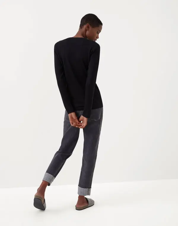 Brunello Cucinelli Long Sleeve Fitted Sweater