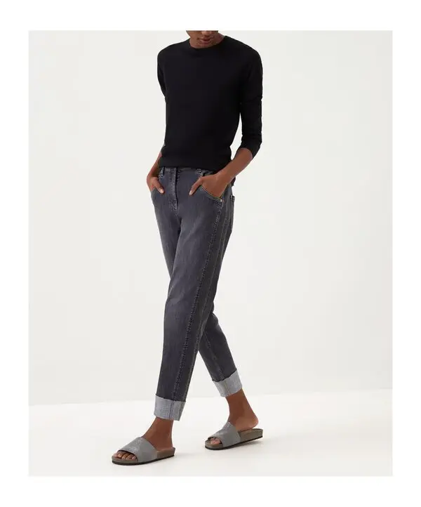 Brunello Cucinelli Sheer Long-sleeve Knitted Pullover