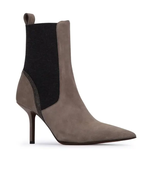 Brunello Cucinelli Pointed Toe Ankle Boots