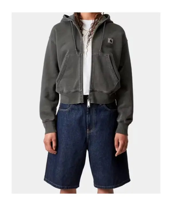 Carhartt Work In Progress Hooded Nelson Zipped Jacket - Black