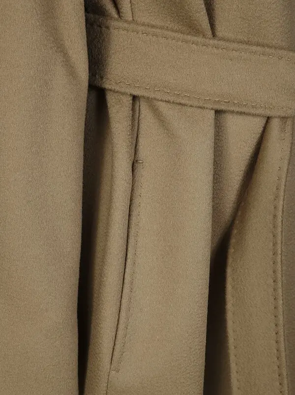 Max Mara Belted Long-sleeved Coat - No