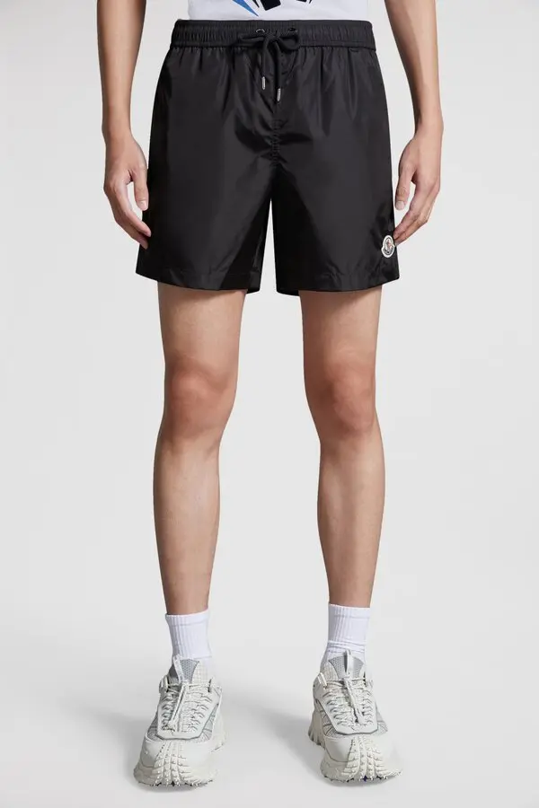 Moncler Logo Detailed Swim Shorts