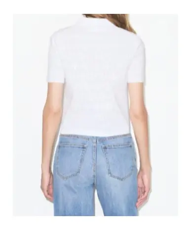 Tory Burch Pointelle Knit Polo Top