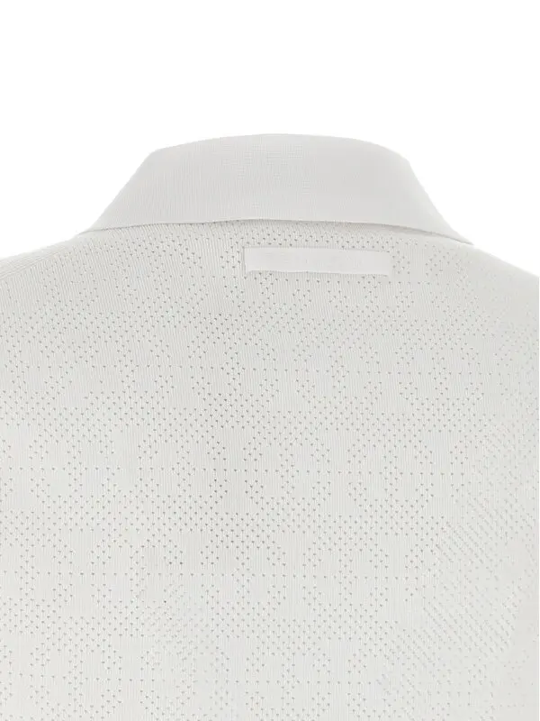 Tory Burch Pointelle Knit Polo Top