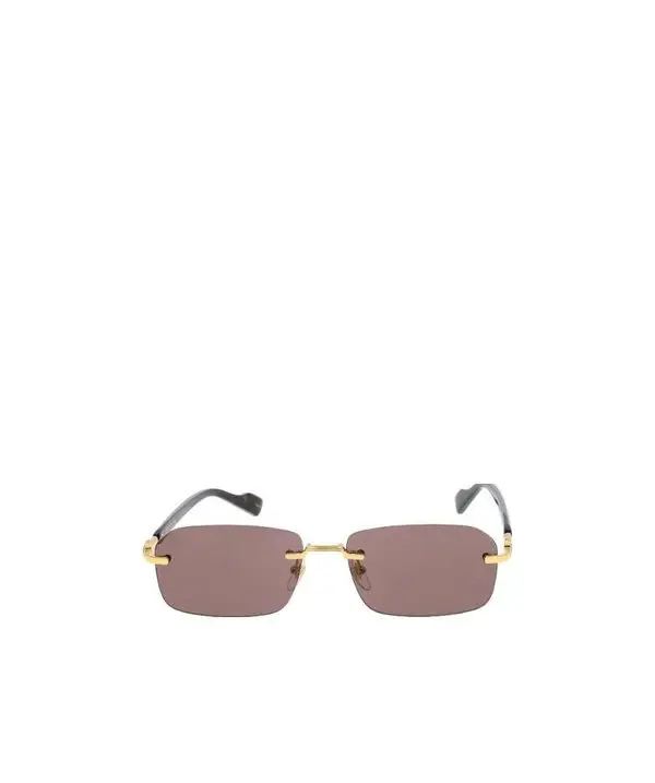 Gucci Rectangular Frame Sunglasses - Brown