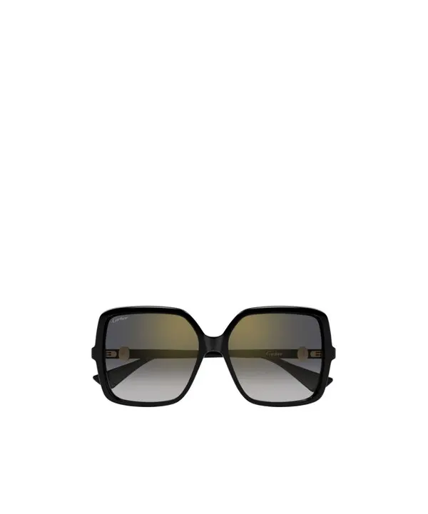 Cartier Square Frame Sunglasses With Logo Detail