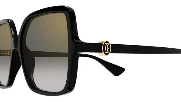Cartier Square Frame Sunglasses With Logo Detail