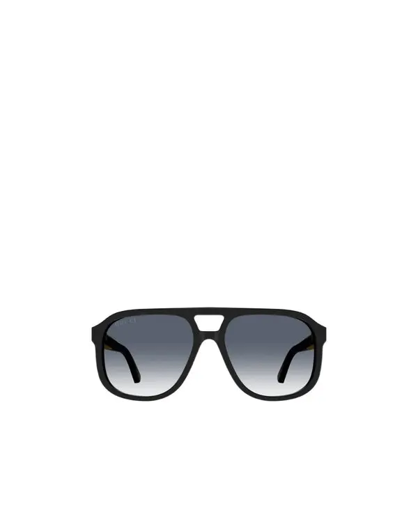 Gucci Aviator Sunglasses With Logo Detail - Gray