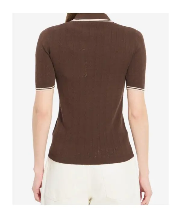 Moncler Knitted Polo Shirt With Lapel Neck