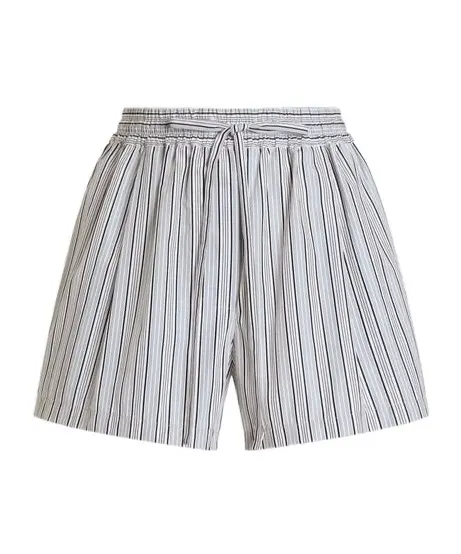 Dolce & Gabbana Pinstriped Drawstring Shorts - Gray