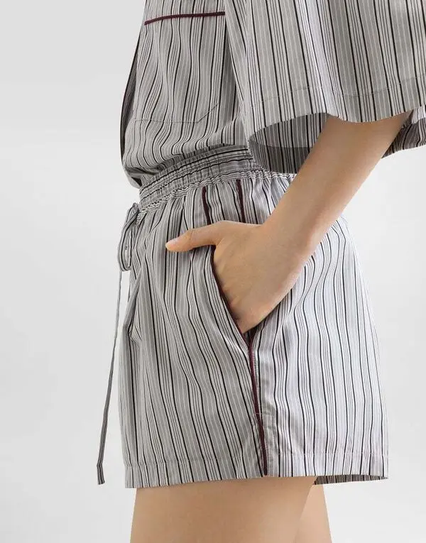 Dolce & Gabbana Pinstriped Drawstring Shorts
