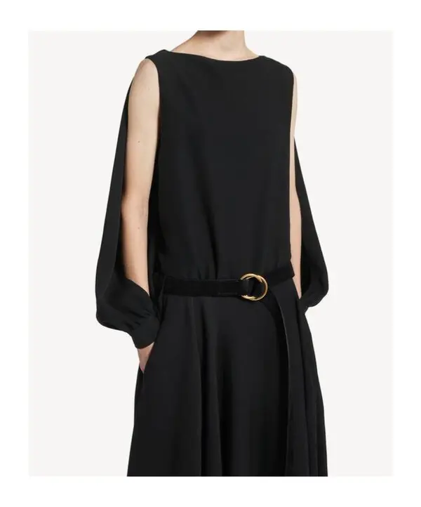 Balenciaga Long Sleeved Balloon Dress - Black