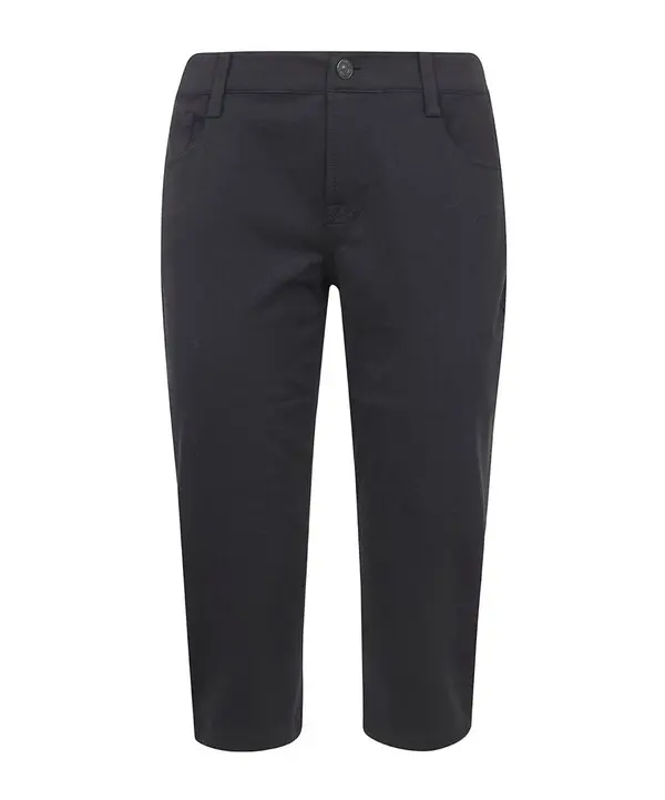 7 For All Mankind Belt Loop Capri Pants - Black