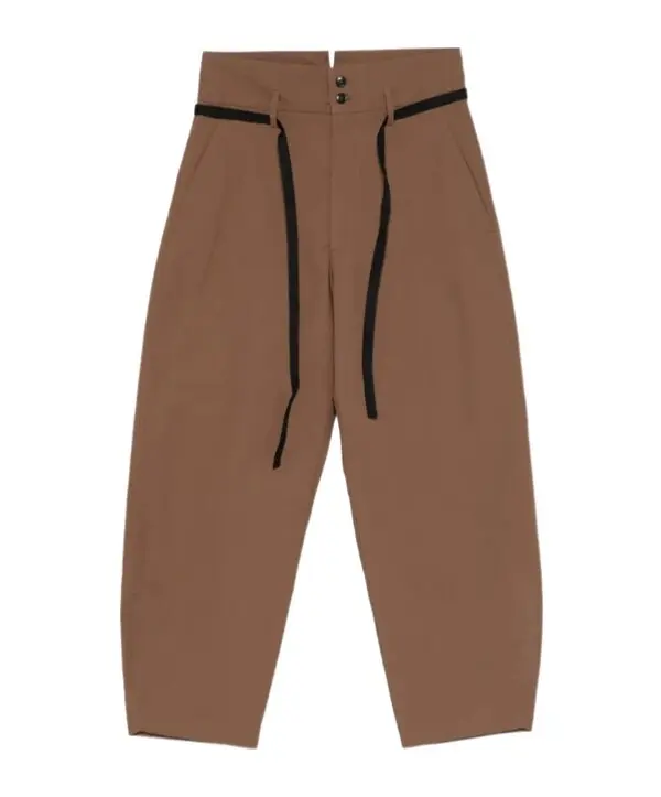 Barena Venezia Strap-detail Trousers - Brown