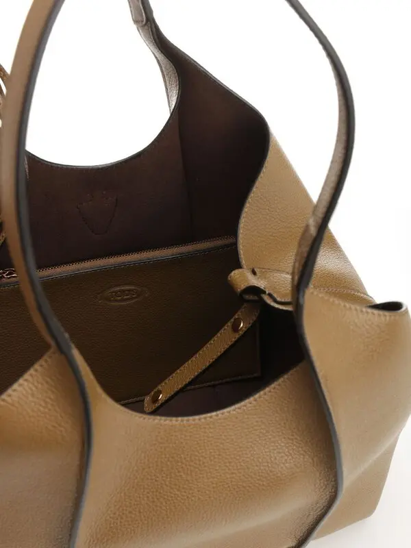 TOD'S Timeless Small Shopping Bag - Brown