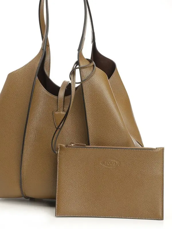 TOD'S Timeless Small Shopping Bag - Brown