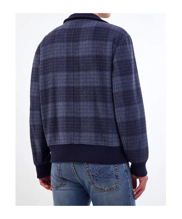 Brunello Cucinelli Checked Casual Jacket