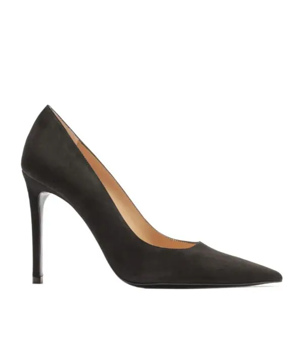 STUART WEITZMAN Pointed Toe Stiletto High Heel Pumps - Black