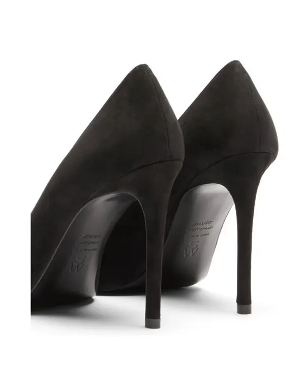 STUART WEITZMAN Pointed Toe Stiletto High Heel Pumps - Black