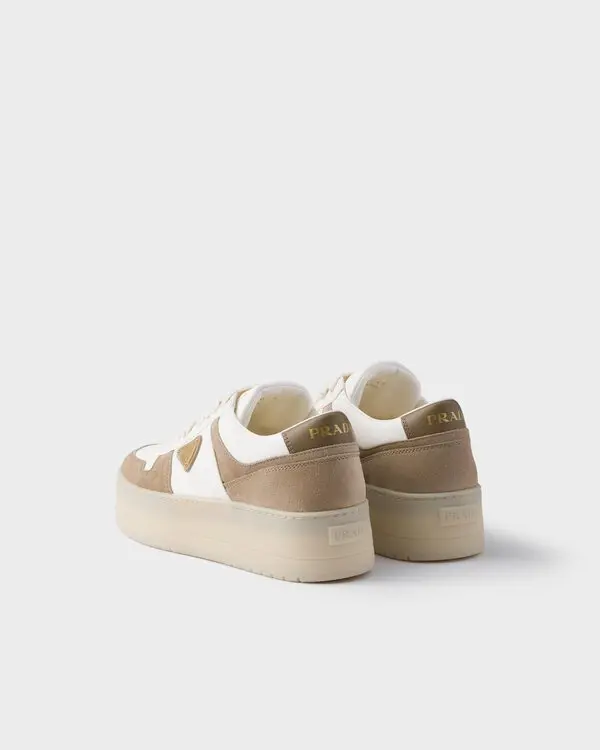Prada Downtown Bold Sneakers - Desert Beige