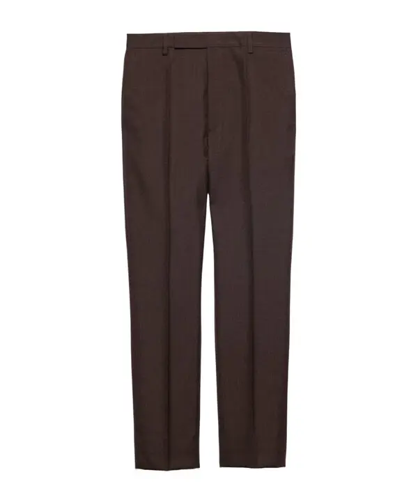 Prada Mohair And Silk Tailored Trousers