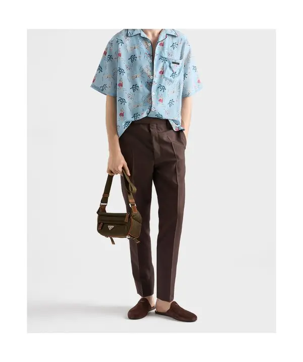 Prada Mohair And Silk Tailored Trousers