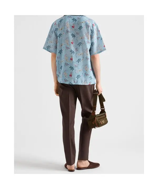 Prada Mohair And Silk Tailored Trousers