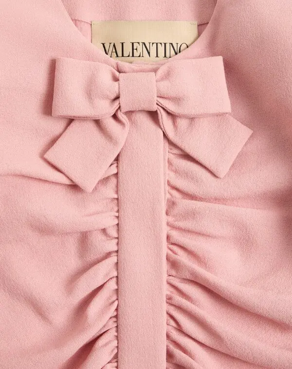 Valentino Garavani Ruched Bow Detail Jacket