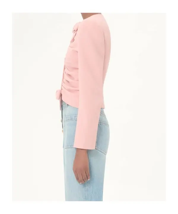 Valentino Garavani Ruched Bow Detail Jacket