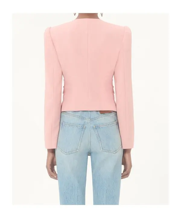 Valentino Garavani Ruched Bow Detail Jacket