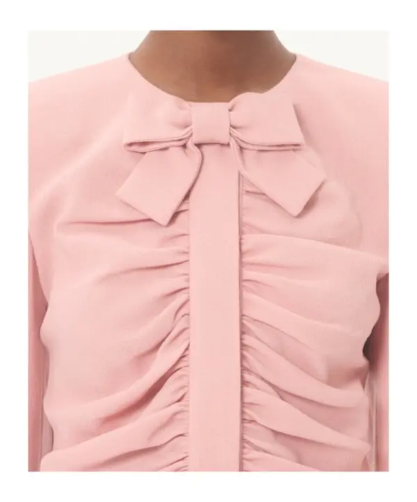 Valentino Garavani Ruched Bow Detail Jacket