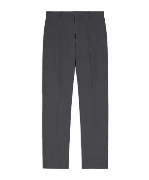 JIL SANDER Tailored Poplin Trousers - Stone Gray
