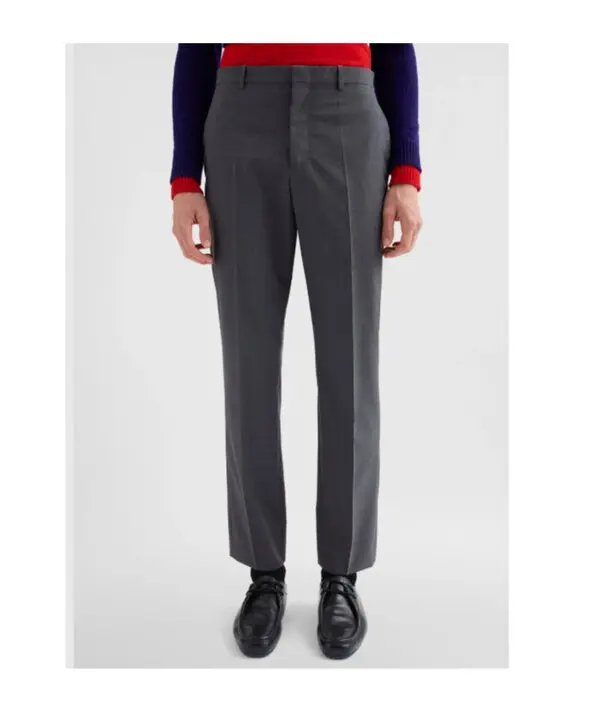 JIL SANDER Tailored Poplin Trousers - Stone Gray
