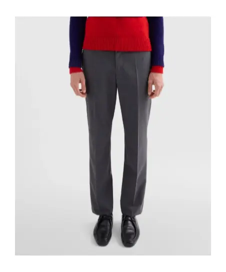 JIL SANDER Tailored Poplin Trousers - Stone Gray