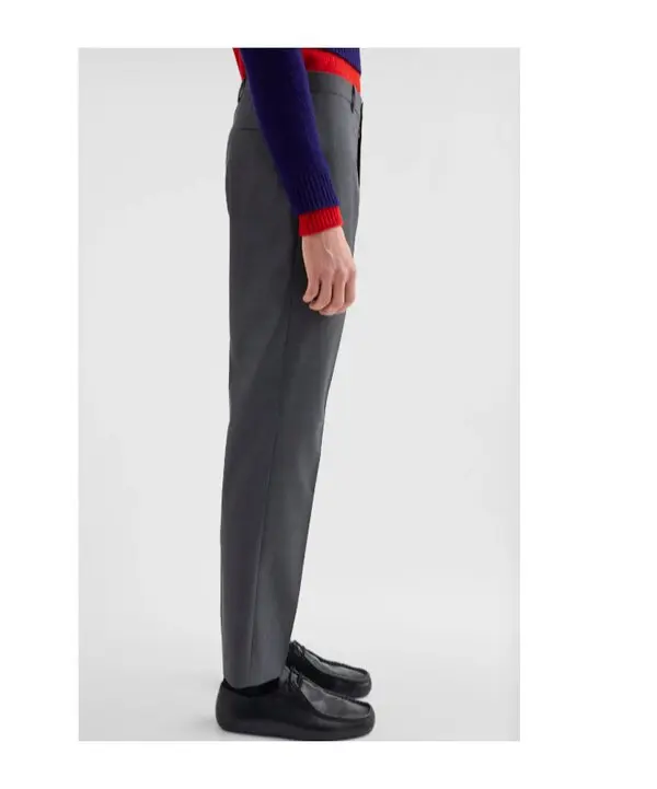 JIL SANDER Tailored Poplin Trousers - Stone Gray