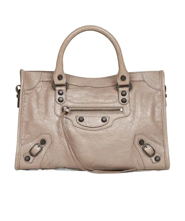 Balenciaga Le City Small Shoulder Bag - Nude