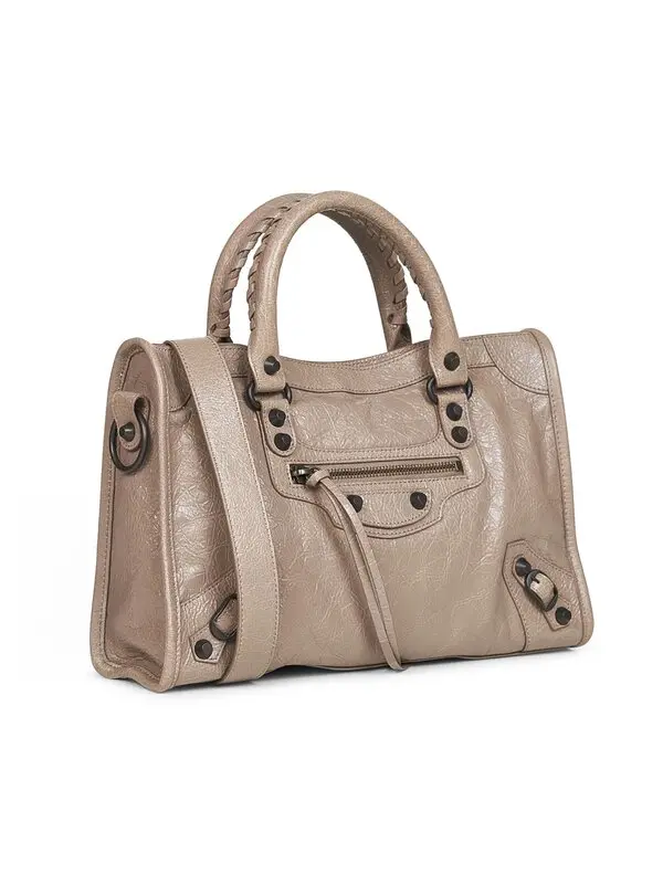 Balenciaga Le City Small Shoulder Bag - Nude