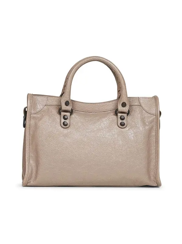 Balenciaga Le City Small Shoulder Bag - Nude