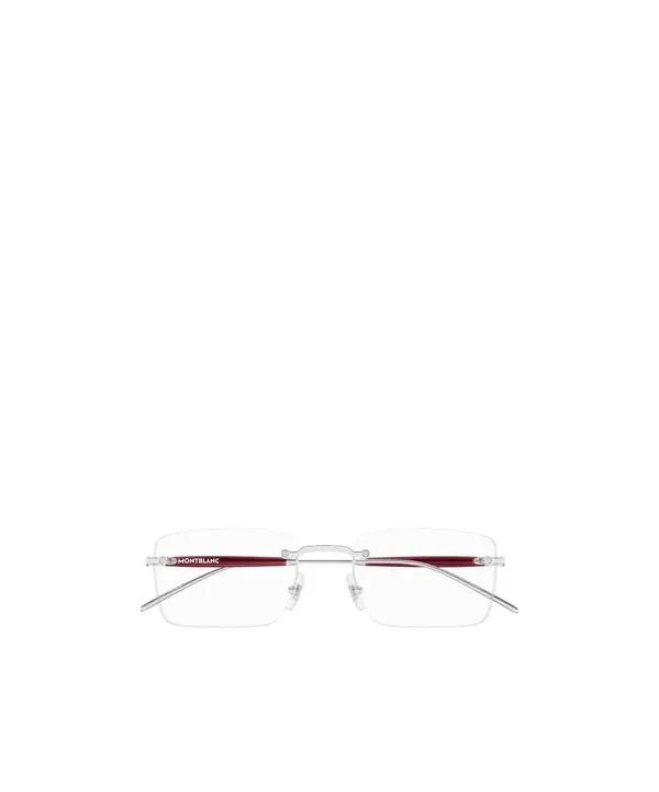 Montblanc Rimless Rectangular Eyeglasses - Silver
