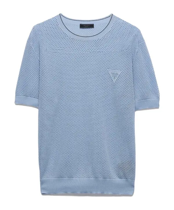 Prada Short-sleeved Crewneck Jumper
