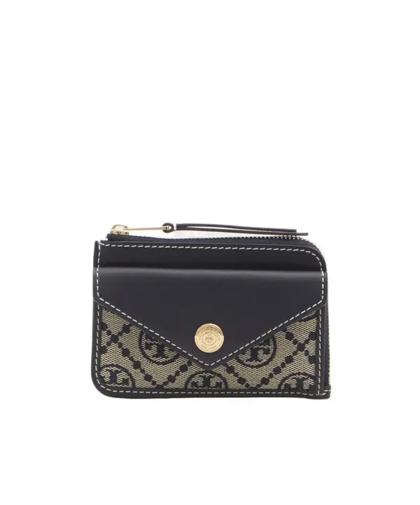 Tory Burch T Monogram Zip Card Case