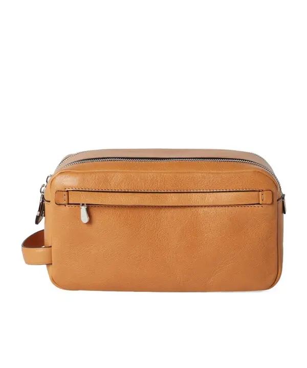 Brunello Cucinelli Double Zipper Beauty Case - Natural Color