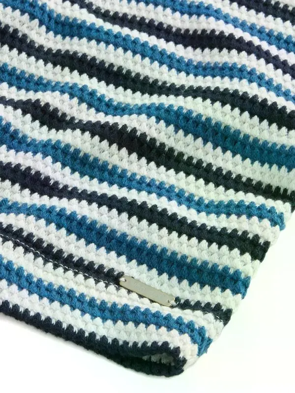 Woolrich Striped Crochet-effect Shorts