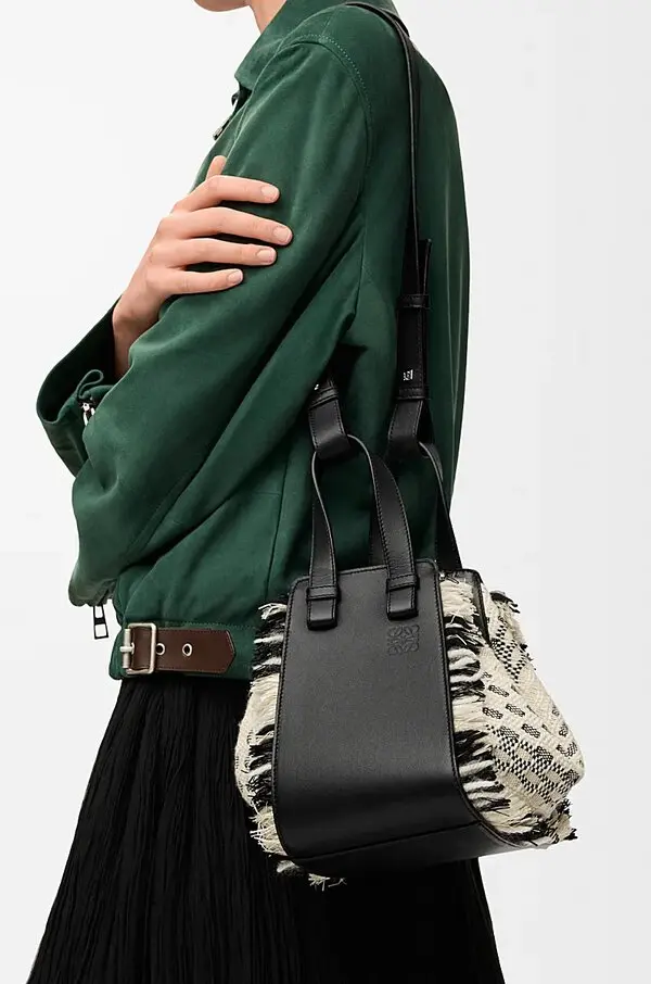 Loewe Woven Hammock Compact Shoulder Bag