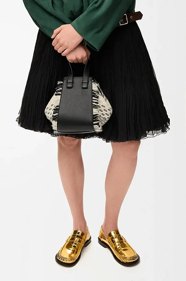 Loewe Woven Hammock Compact Shoulder Bag