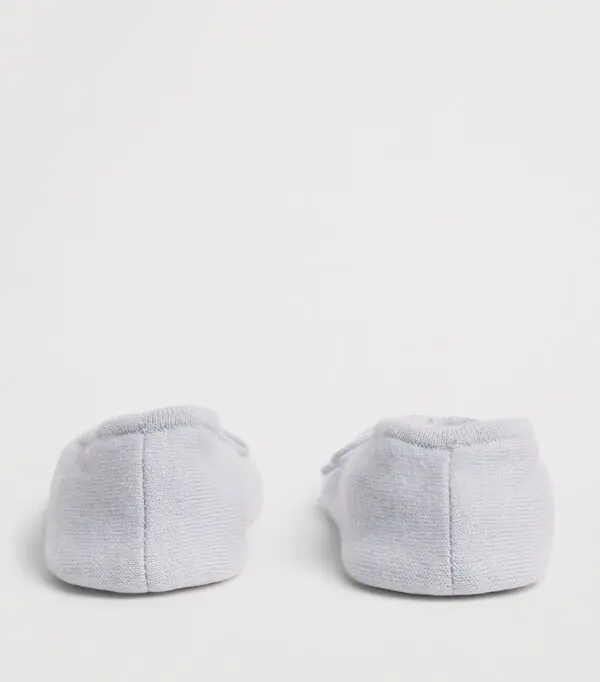 WILLIAM SHARP Embellished Cashmere Dolly Slippers