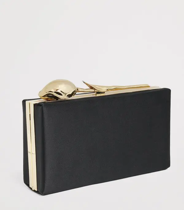 Erdem Embellished Bloom Clutch Bag With Top Handle